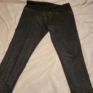 RBX | Pants & Jumpsuits | Rbxmetallic And Black Leggings | Poshmark